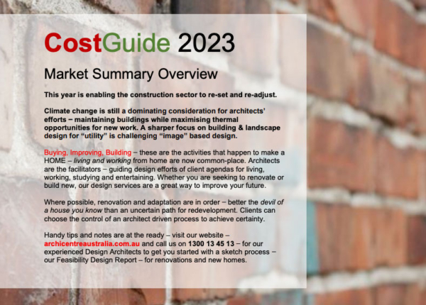 Cost Guide 2023 – Archicentre Australia - Archicentre Australia